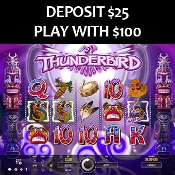 Thunderbird slot : Free Bonus