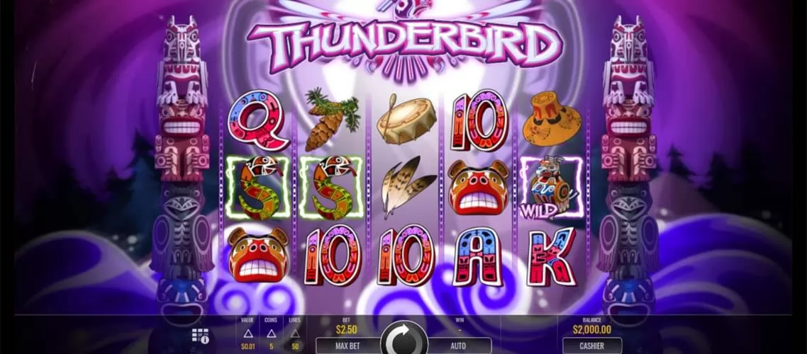 Thunderbird slot : Free Bonus