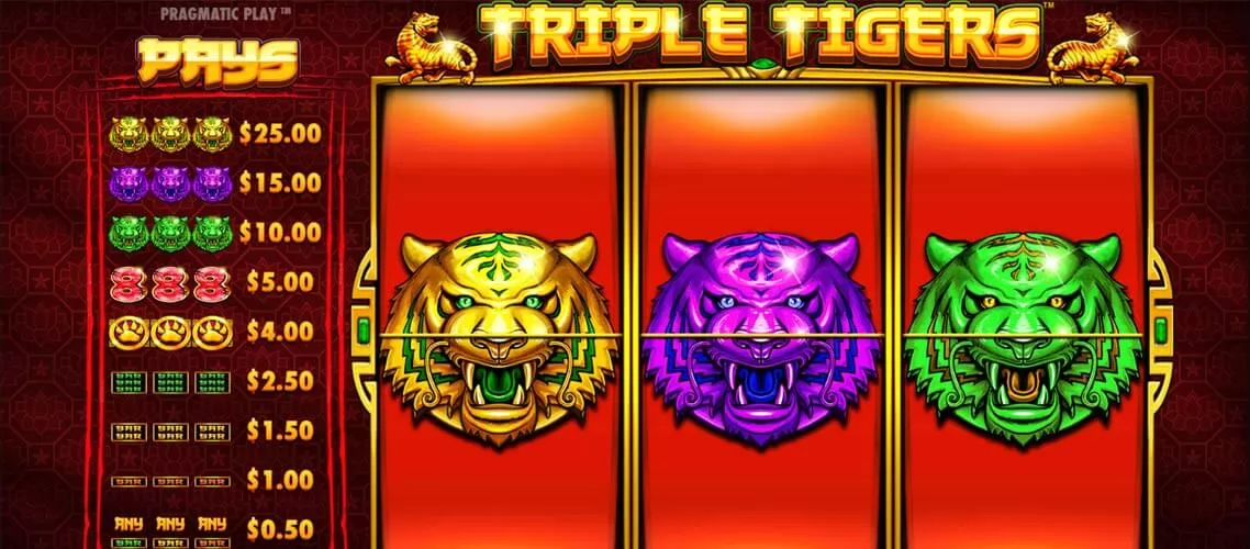 Triple Tigers slot : Free Spins